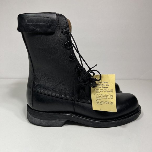 Addison | Shoes | Vtg 9s Addison Shoe Company Black Combat Boots Mens 6 ...